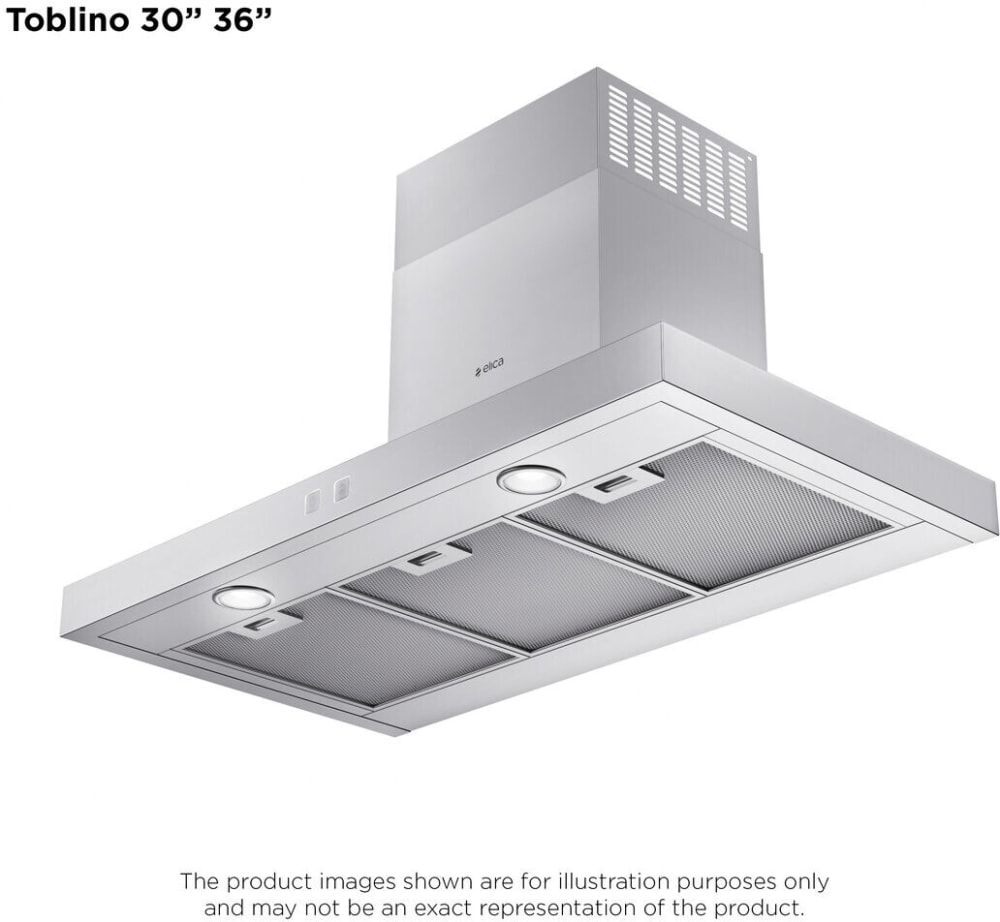Elica ETB430S3 Wall Mount Range Hood with 4-Speed/400 CFM Blower ...