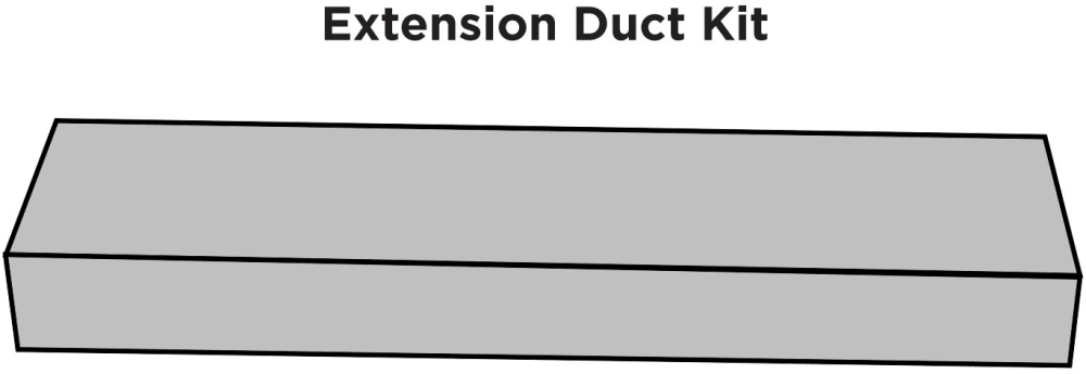 Amana EDK02QW 42 Inch Extension Duct For J & K Series PTAC Units