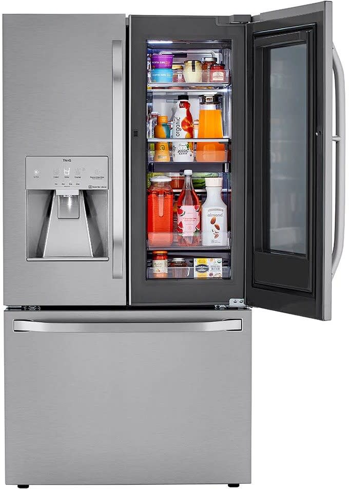 LG SRFVC2406S 36 Inch Counter Depth 3-Door French Door Refrigerator ...