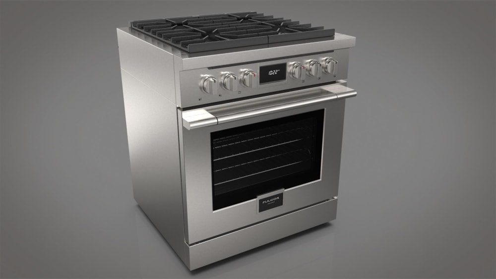 Fulgor Milano F4PDF304S1 30 Inch Pro-Style Dual Fuel Range with 4 ...