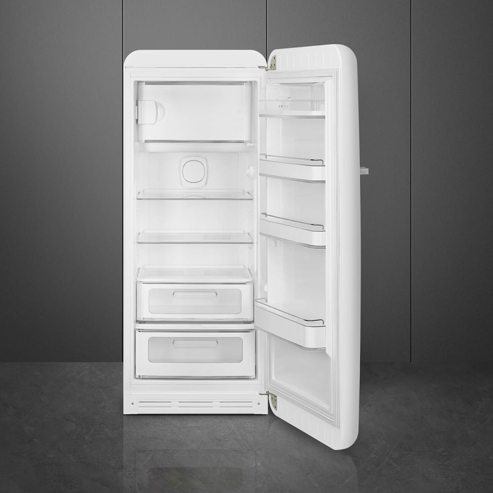 Smeg FAB28URWHM3 24 Inch Top Freezer Refrigerator with 9.92 cu. ft ...