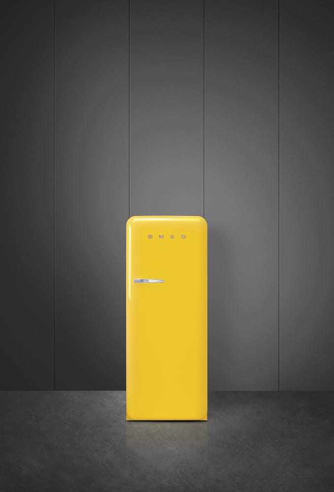 Smeg FAB28UYWR1 24 Inch Refrigerator with 9.22 cu. ft. Capacity ...