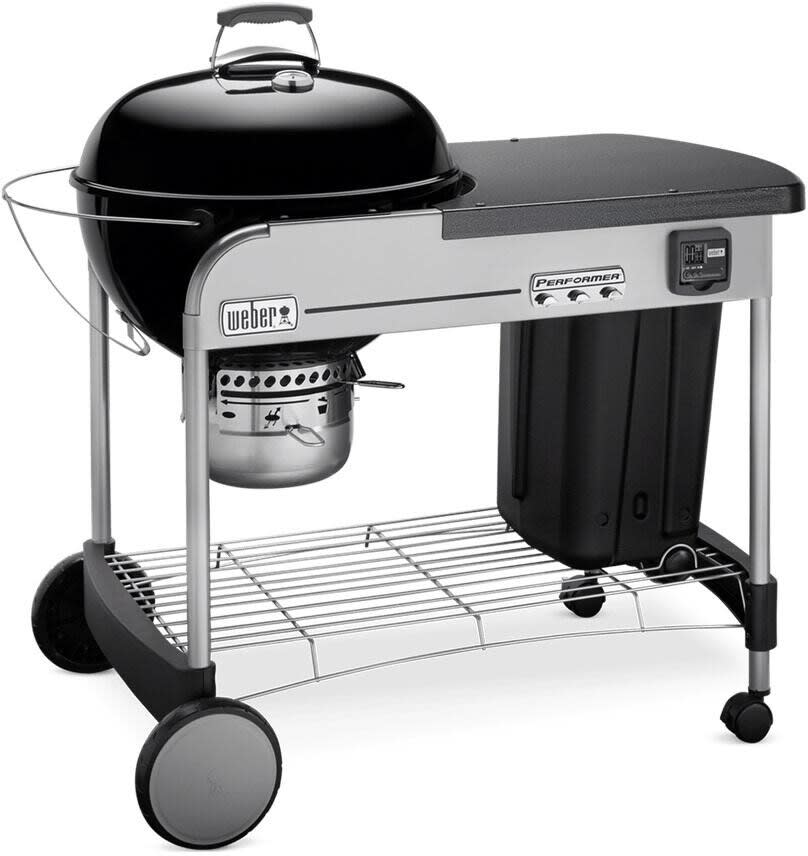 Weber 15401001 Performer® Premium 22 Inch Freestanding Charcoal Grill ...