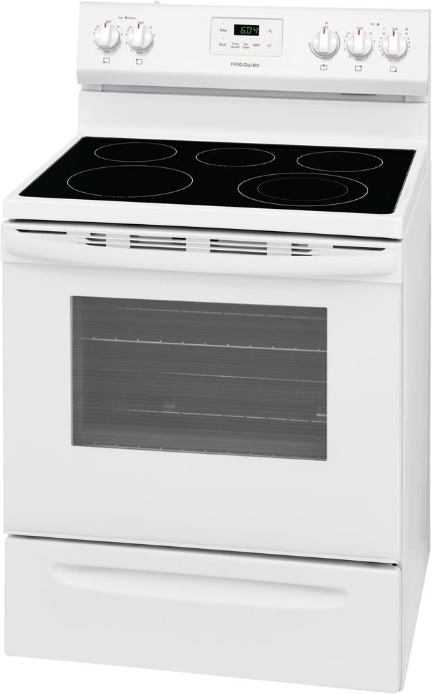Frigidaire FCRE3052AW 30 Inch Freestanding Electric Range with 5 ...