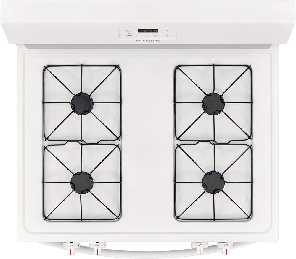 Frigidaire FCRG3005AW 30 Inch Freestanding Gas Range with 4 Sealed ...