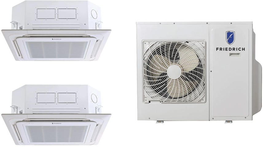 Friedrich FD24K2RPACK02 Dual Zone Mini Split System with 24000 BTUs ...