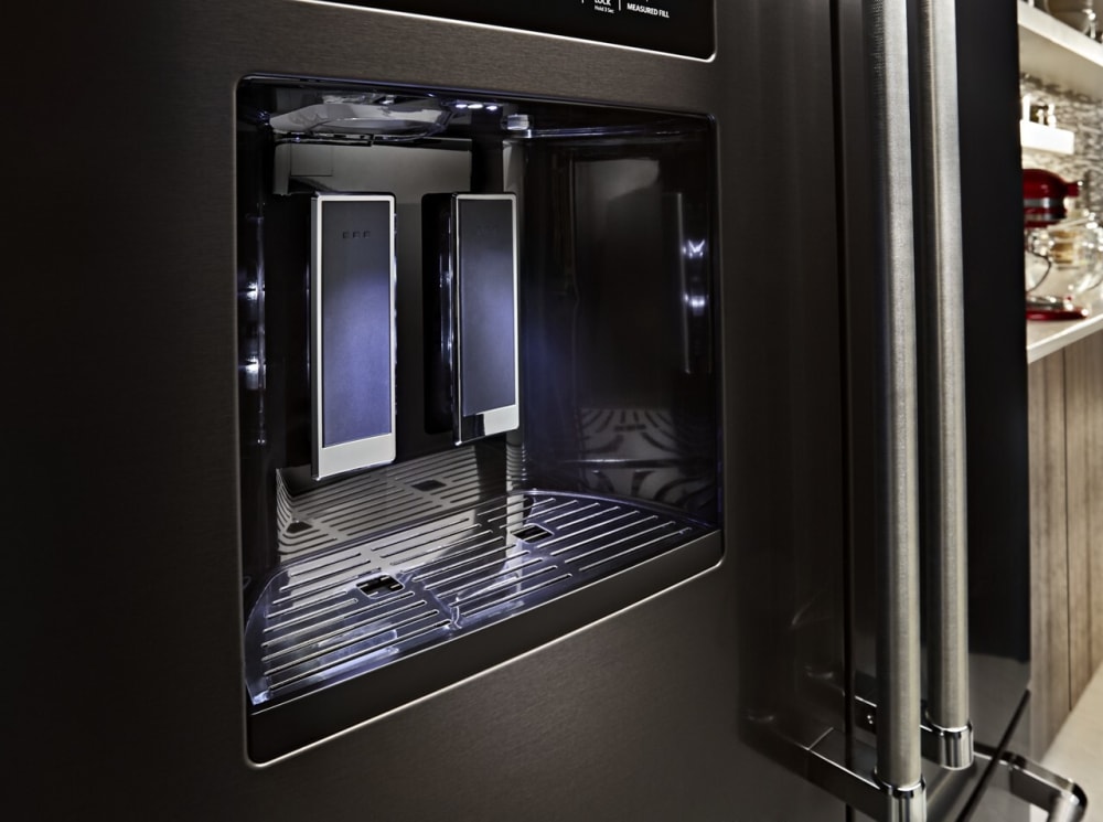 KitchenAid KRFF577KBS 36 Inch Freestanding French Door Refrigerator ...