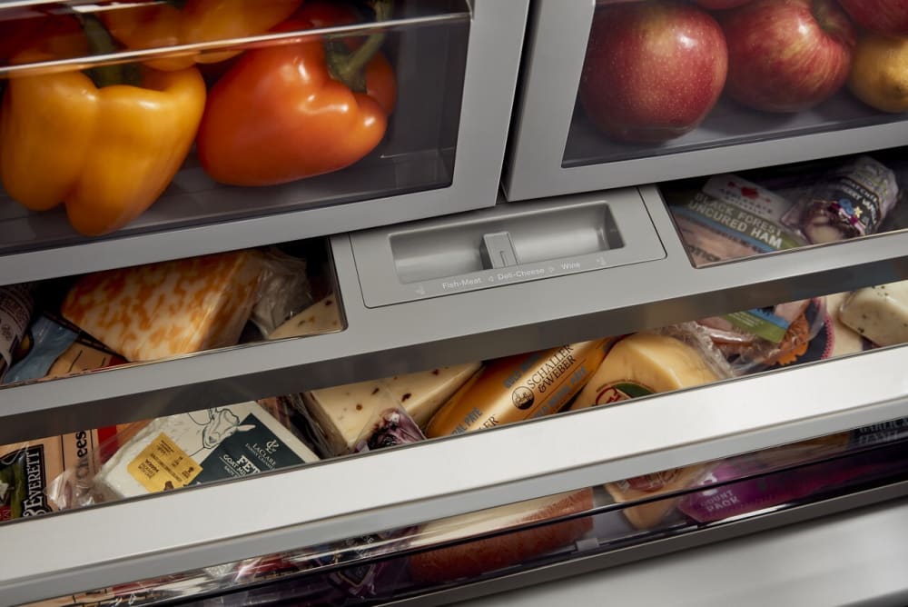 KitchenAid KRFF577KBS 36 Inch Freestanding French Door Refrigerator ...