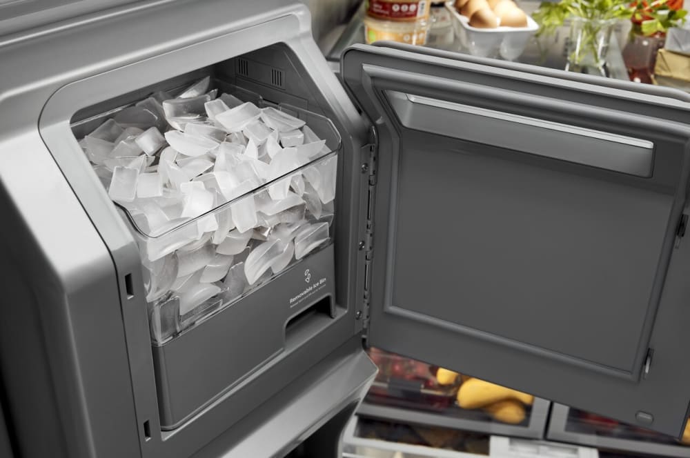 KitchenAid KRFF577KBS 36 Inch Freestanding French Door Refrigerator ...