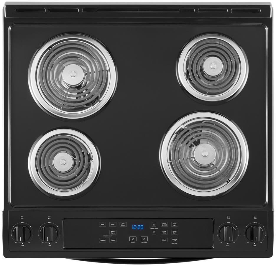 Whirlpool WEC310S0LB 30 Inch Slide-In Electric Range with 4 Coil ...