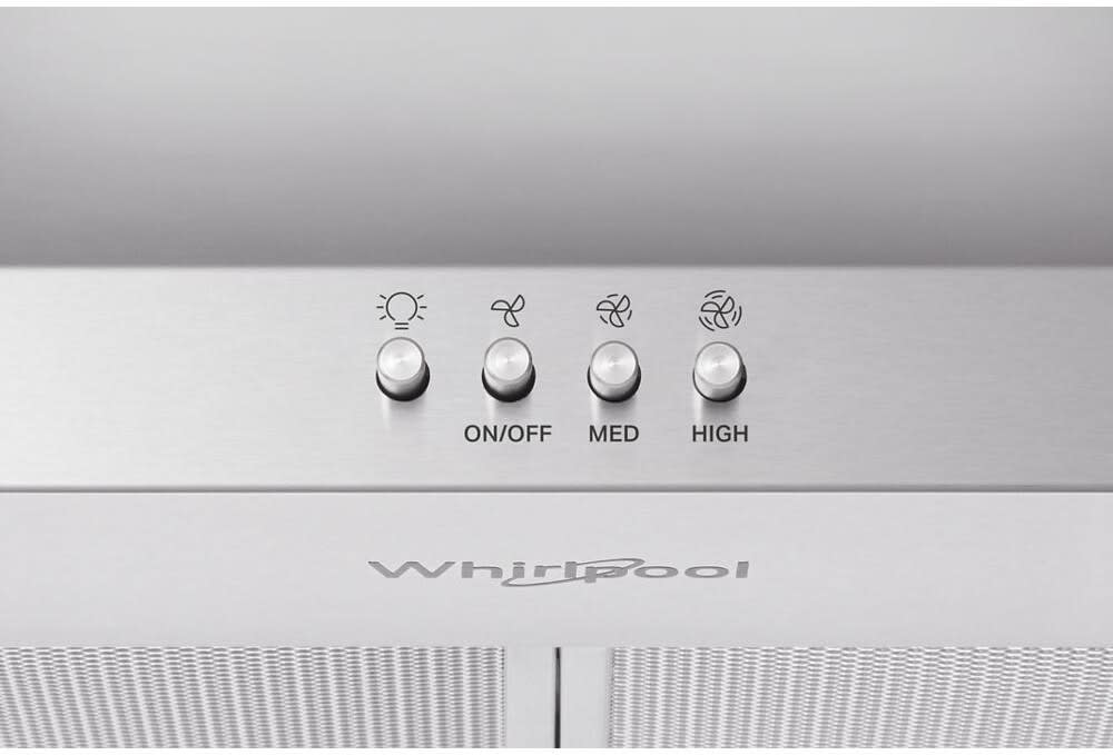 Whirlpool WVW53UC6LS 36 Inch Wall Mount Range Hood with 3-Speed/400 CFM ...