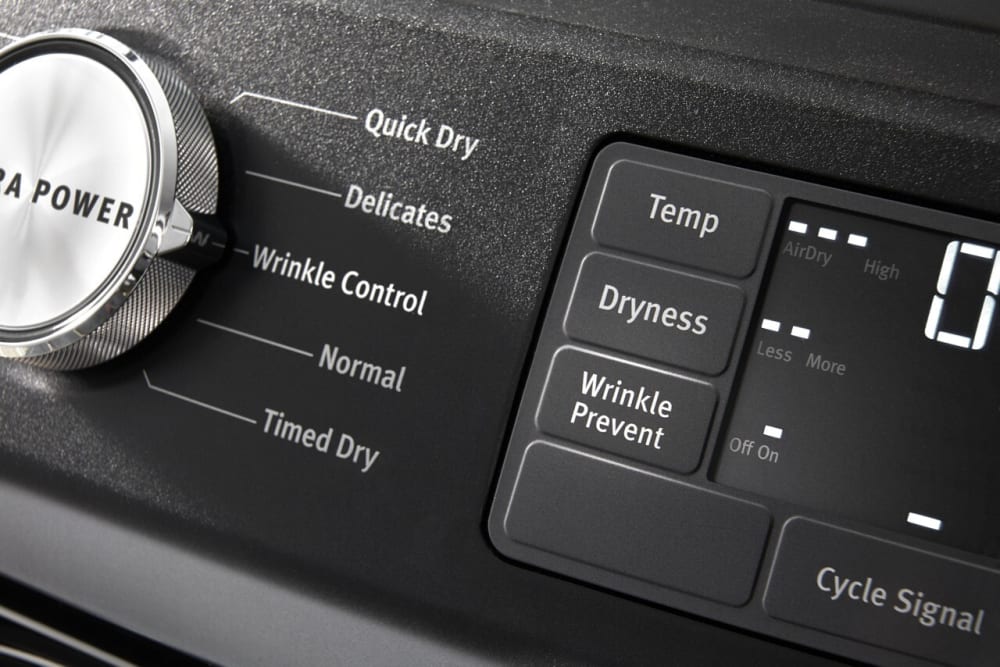 Maytag MED5630MBK 27 Inch Electric Dryer with 7.3 cu. ft. Capacity, 10 ...