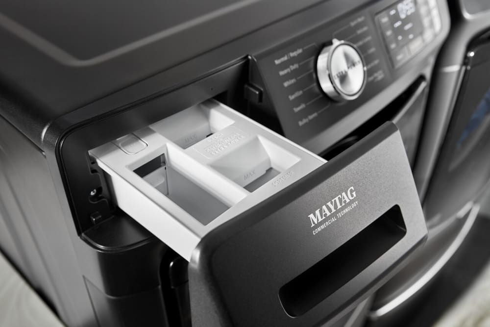 Maytag MHW6630MBK 27 Inch Front Load Washer with 4.8 cu. ft. Capacity ...