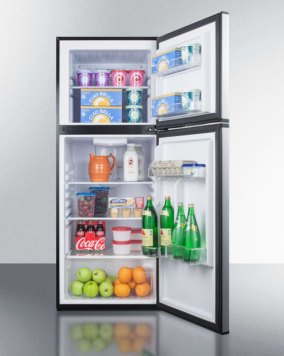 Summit FF1077SS 24 Inch Top-Freezer Refrigerator with 9.8 cu. ft ...