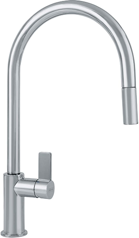Franke FF3180 Single Handle Satin Nickel Pulldown Kitchen Faucet with ...