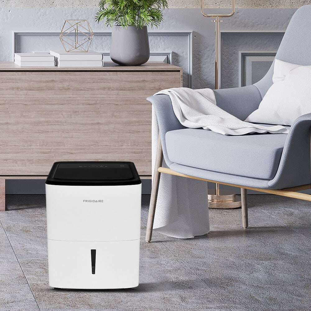 Frigidaire FFAD3534W1 35 Pint Capacity Dehumidifier with 3 Fan Speeds ...