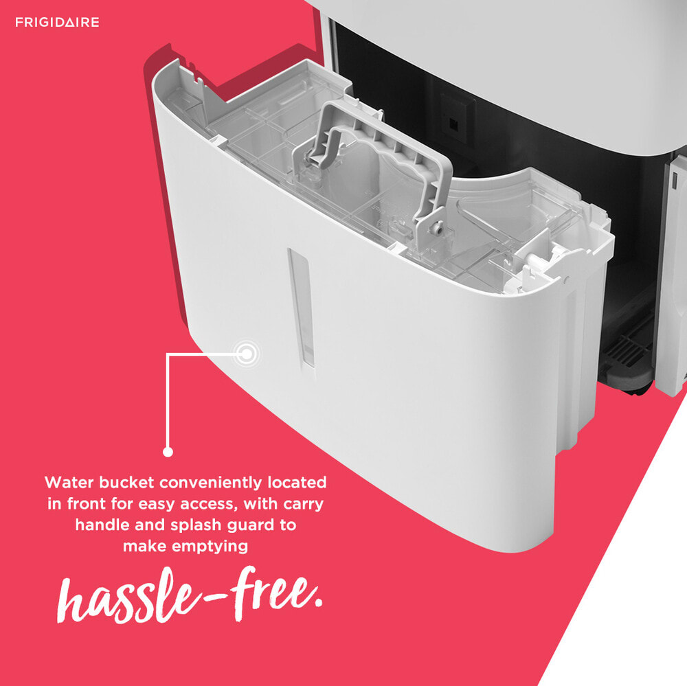 Frigidaire FFAD5034W1 50 Pint Capacity Dehumidifier with Multi-Speed ...