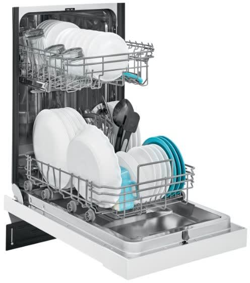 Frigidaire FFBD1831UW 18 Inch Full Console Built In Dishwasher with 8 ...