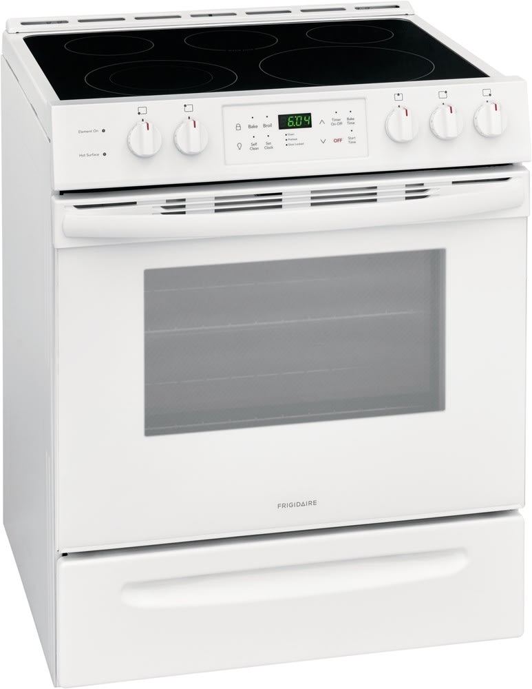 Frigidaire FFEH3054UW 30 Inch Front Control Electric Range with 5 ...