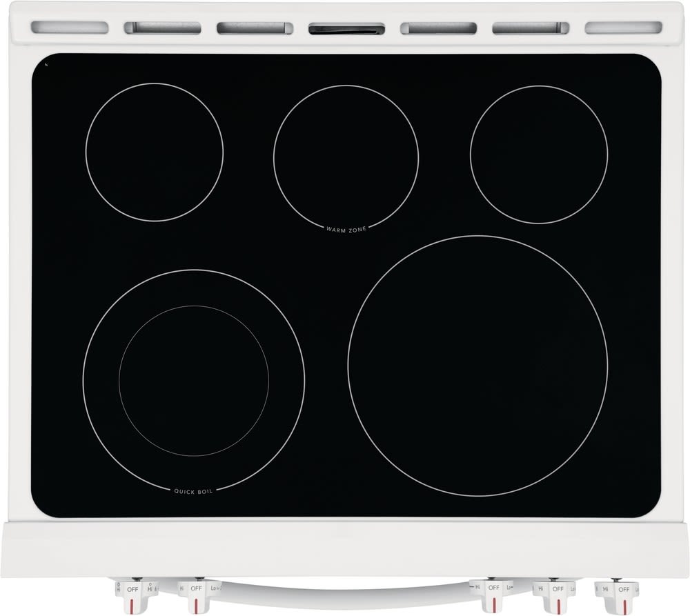 Frigidaire FFEH3054UW 30 Inch Front Control Electric Range with 5 ...