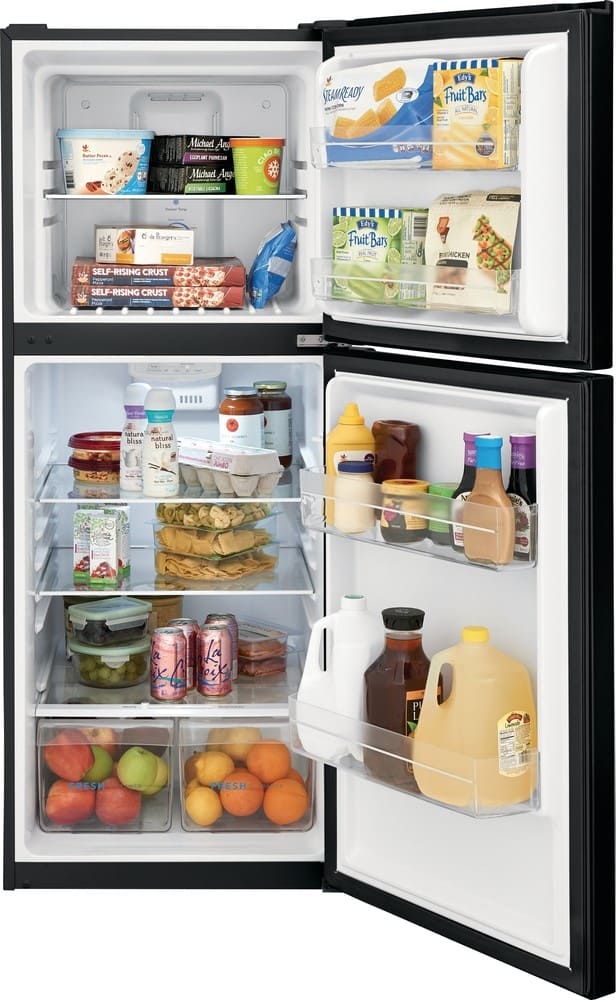 Frigidaire FFET1022UB 24 Inch Top Freezer Refrigerator with 10.1 cu. ft ...