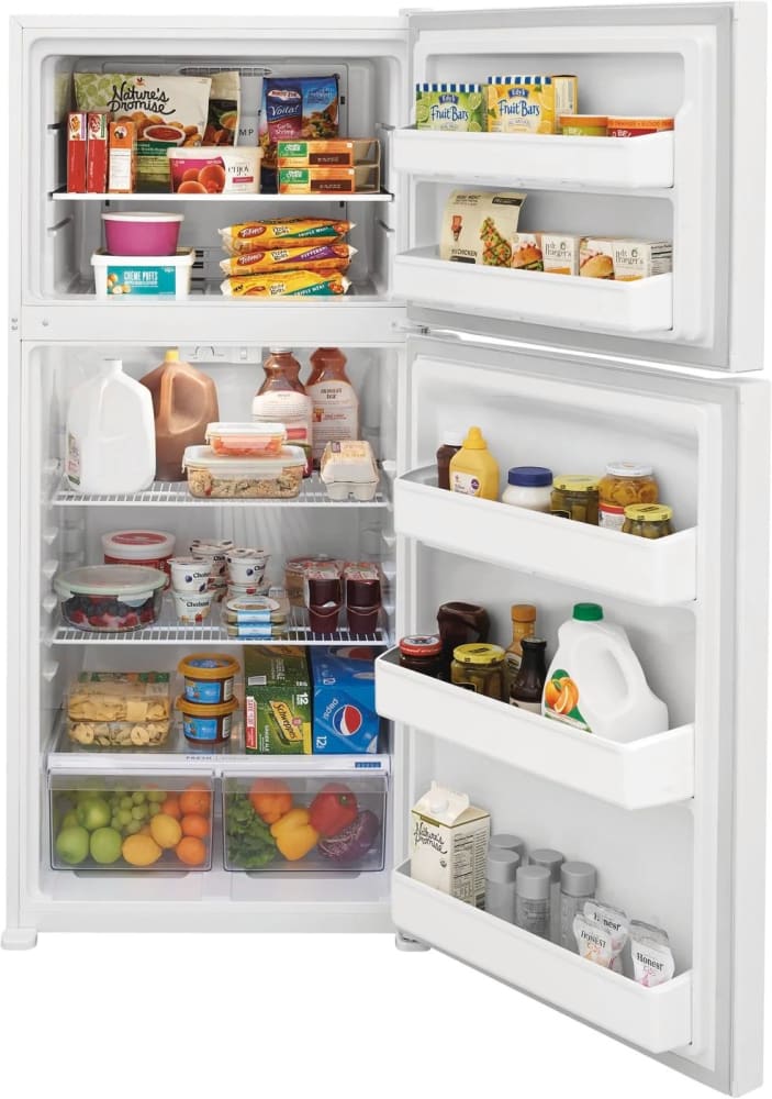 Frigidaire FFHT1814VW 30 Inch Freestanding Top Freezer Refrigerator ...