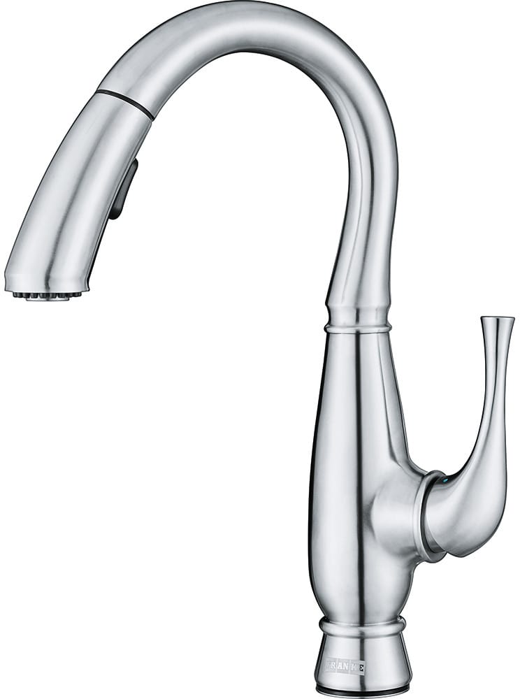 Franke FFP3550 Single Hole Pull-Down Prep Kitchen Faucet with Dual ...
