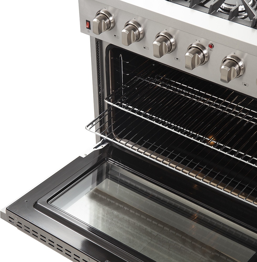 Forno FFSGS624436 Ancona Professional Gas Range with 6 Sealed Burners ...