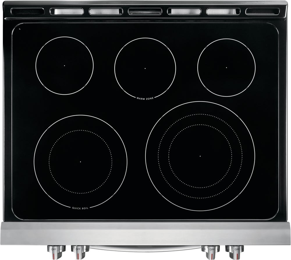 Frigidaire FGEH3047VF 30 Inch Front Control Electric Range with 5.4 Cu ...