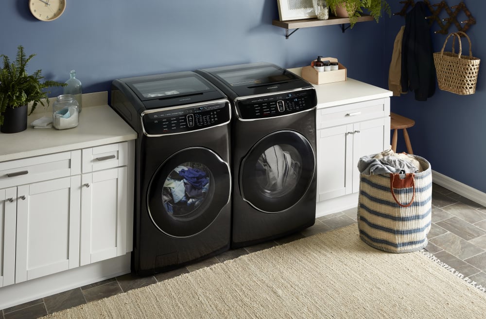 Samsung SAWADREV351 Side-by-Side Washer & Dryer Set with Front Load ...