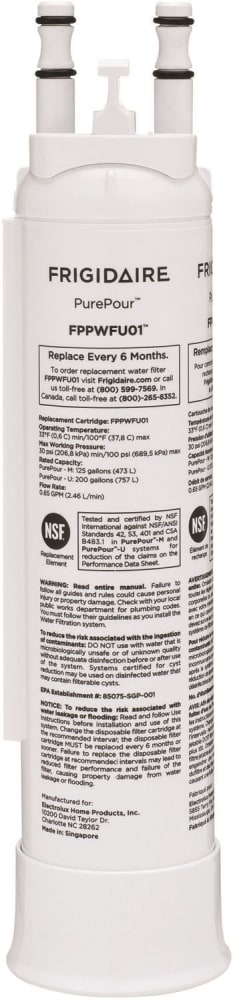 Frigidaire FPPWFU01 PurePour™ Water and Ice Refrigerator Filter
