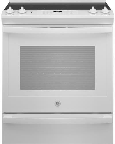 GE JS760DPWW 30 Inch Electric Range with 5 Radiant Elements, 5.3 Cu. Ft ...