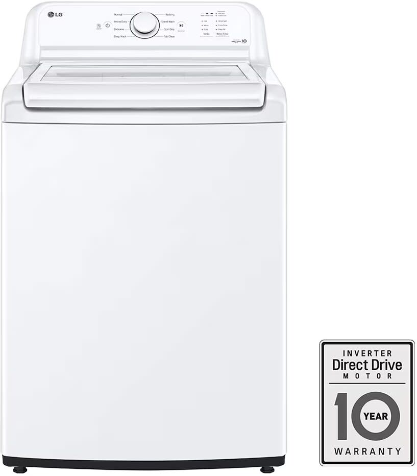 LG WT6105CW 27 Inch Top Load Washer with 4.1 cu. ft. Capacity, 4-Way ...