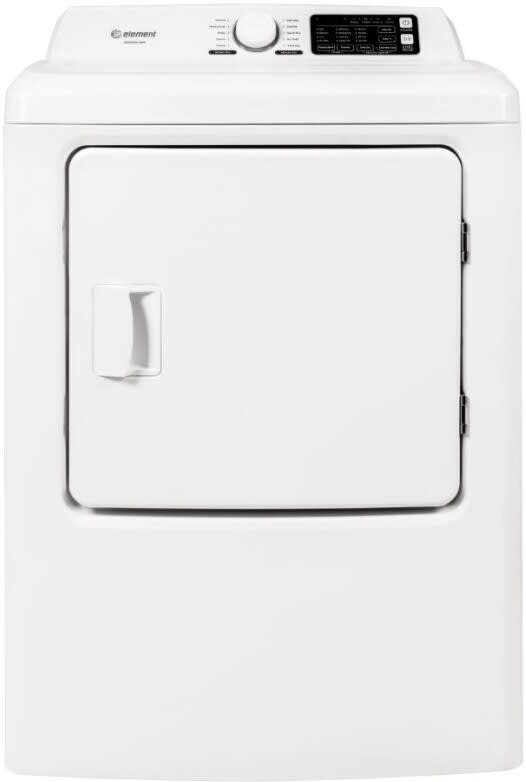 Element ETDE6727CW 27 Inch Electric Dryer with 6.7 cu ft capacity, 10 ...