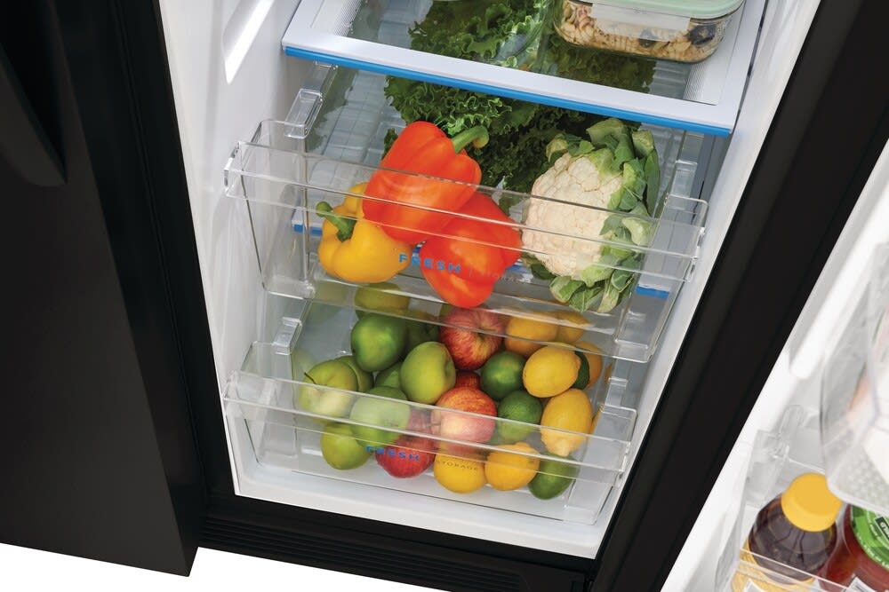 Frigidaire FRSS2323AB 33 Inch Freestanding Side by Side Refrigerator ...