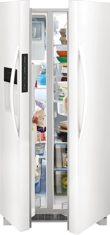 Frigidaire FRSS2323AW 33 Inch Freestanding Side by Side Refrigerator ...