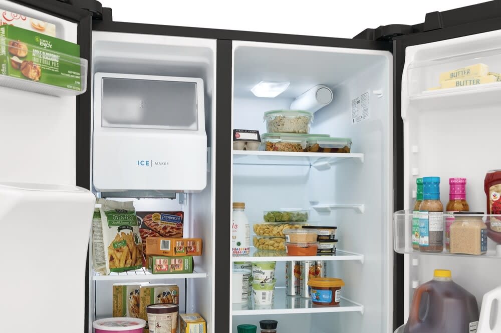 Frigidaire FRSS2623AB 36 Inch Freestanding Side by Side Refrigerator ...