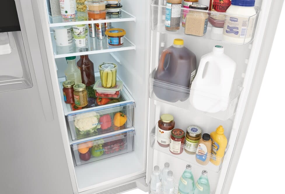 Frigidaire FRSS2623AW 36 Inch Freestanding Side by Side Refrigerator ...