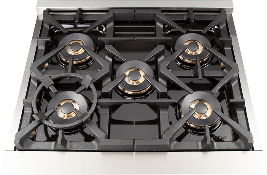Forno FFSGS626030 30 Inch Capriasca Professional Gas Range with 5 ...