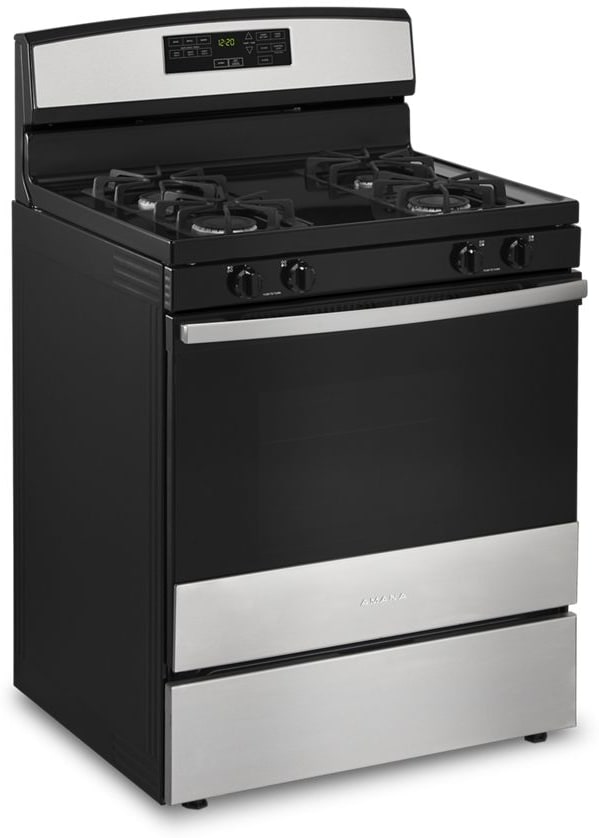 Amana AGR6603SMS 30 Inch Freestanding Gas Range with 4 Sealed Burners ...