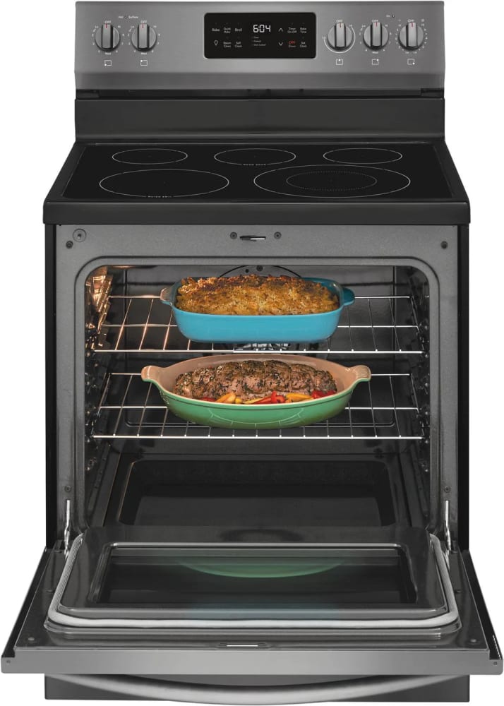 Frigidaire GCRE3038AD 30 Inch Freestanding Electric Range with 5 ...