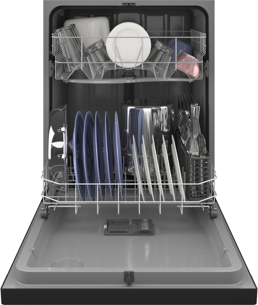 GE GDF511PGRBB 24 Inch Full Console Dishwasher with 12 Place Setting ...