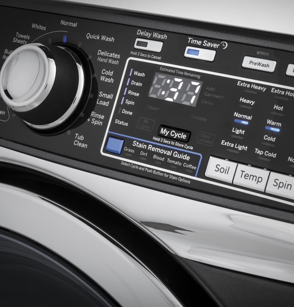 GE GEWADRER1 Side-by-Side Washer & Dryer Set with Front Load Washer and ...