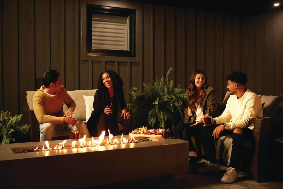 Napoleon GPFRCN72 NEXUS 72 Inch Patioflame® Fire Table with 1 Burner ...