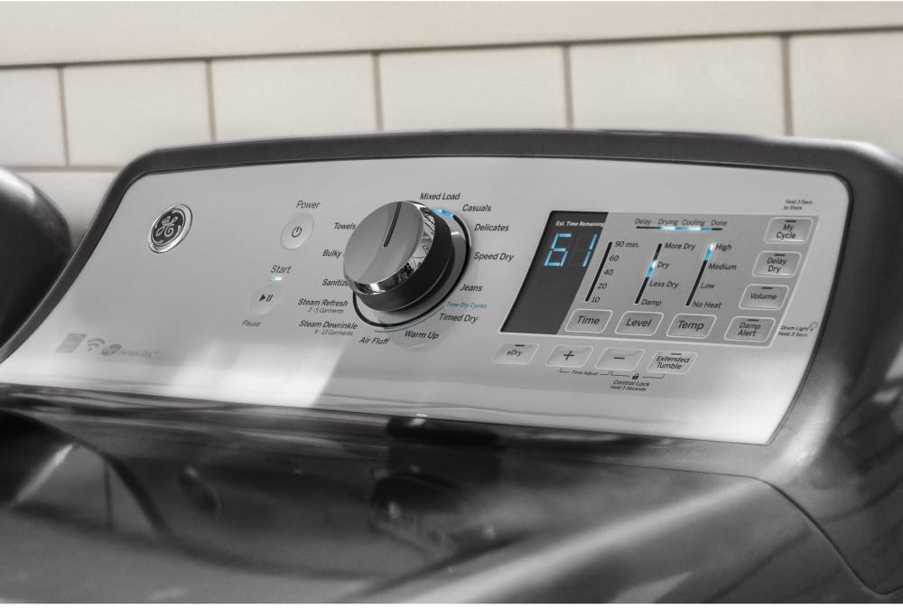 GE GEWADRGG15 Side-by-Side Washer & Dryer Set with Top Load Washer and ...