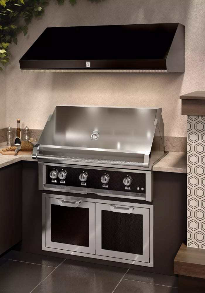 Hestan GVP48 48 Inch Wall Mount Range Hood with Variable Speed Blower ...