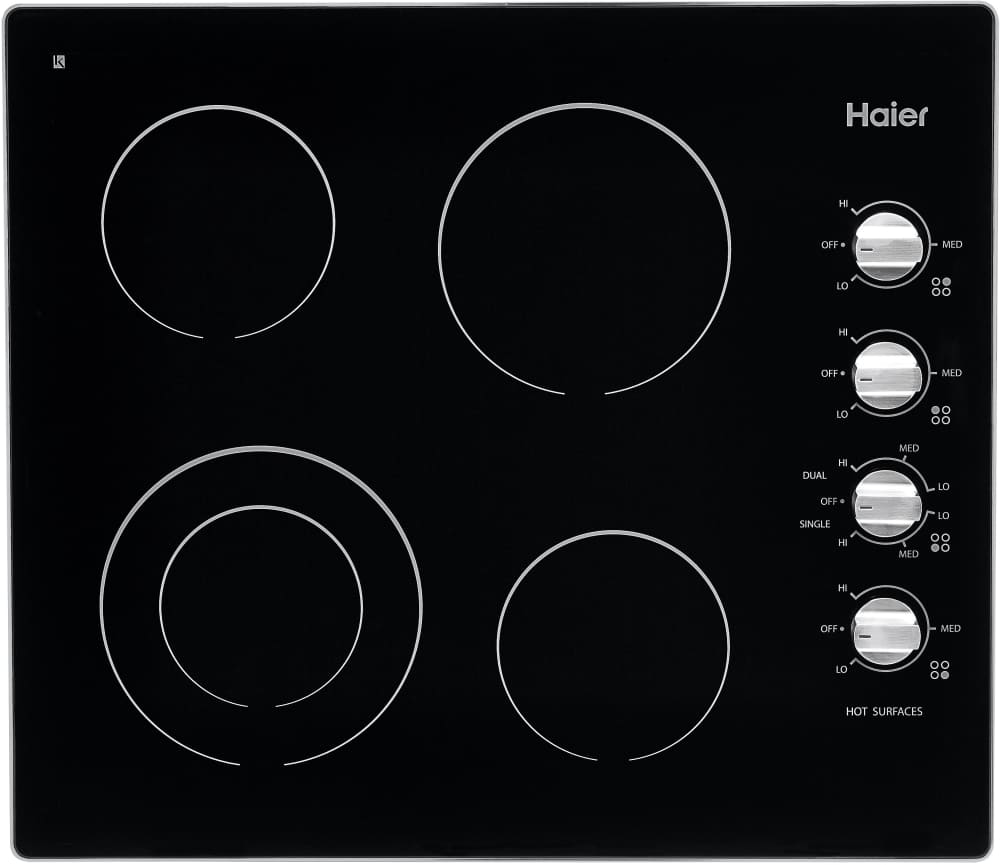 Haier HCC2320AES 24 Inch Electric Radiant Cooktop with 4 Heating ...