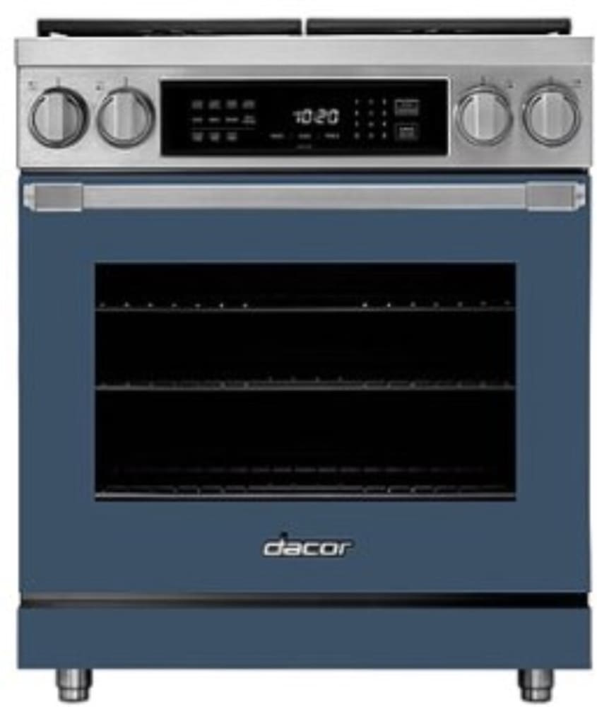 Dacor HDPR30CDNG 30 Inch Freestanding Professional Dual Fuel Range With ...