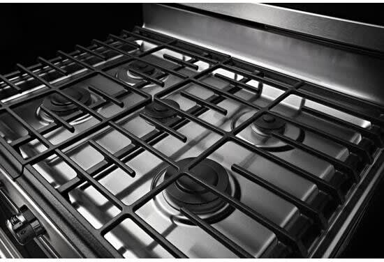 KitchenAid KFGG500EBS 30 Inch Freestanding Gas Range with 5 Sealed ...