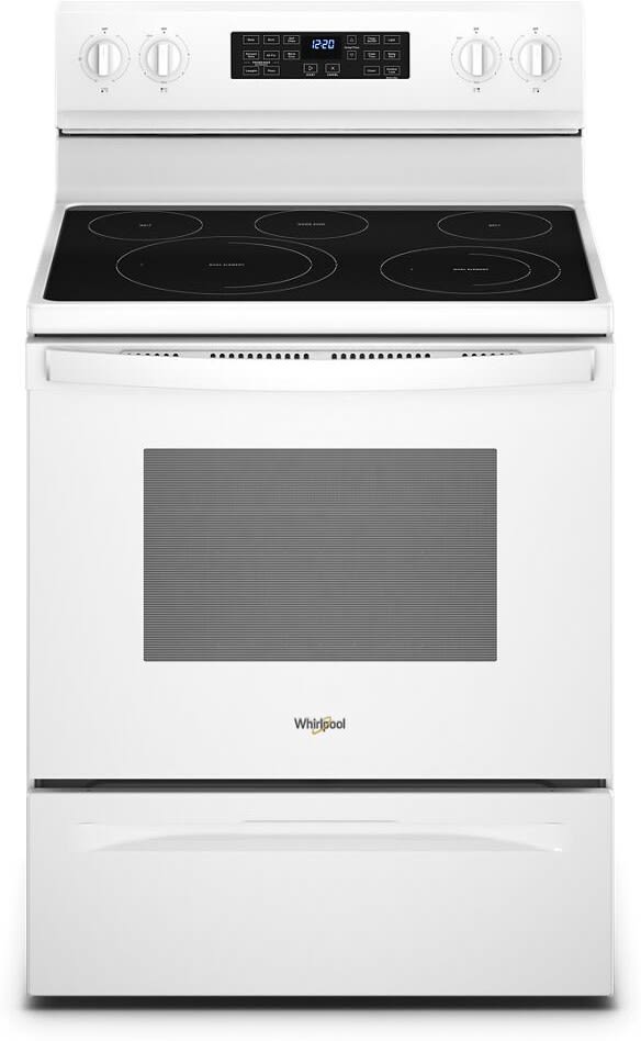 Whirlpool WFE550S0LW 30 Inch Freestanding Electric Range with 5 ...